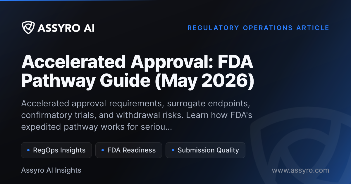 Accelerated Approval: FDA Pathway Guide (May 2026) | Assyro AI