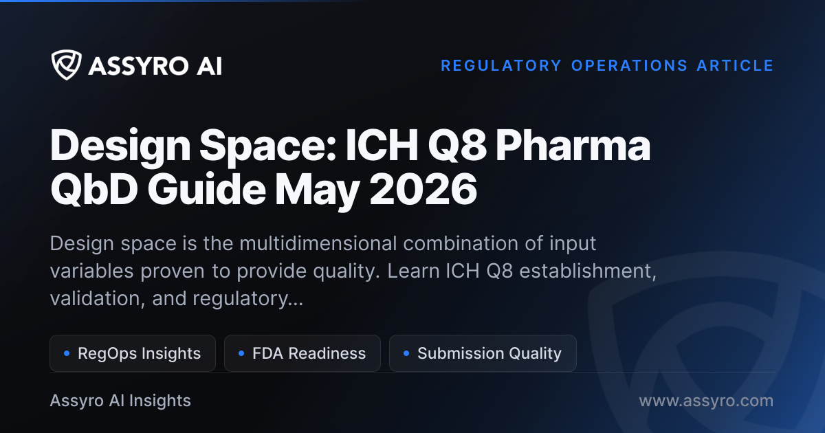 Design Space: ICH Q8 Pharma QbD Guide May 2026 | Assyro AI