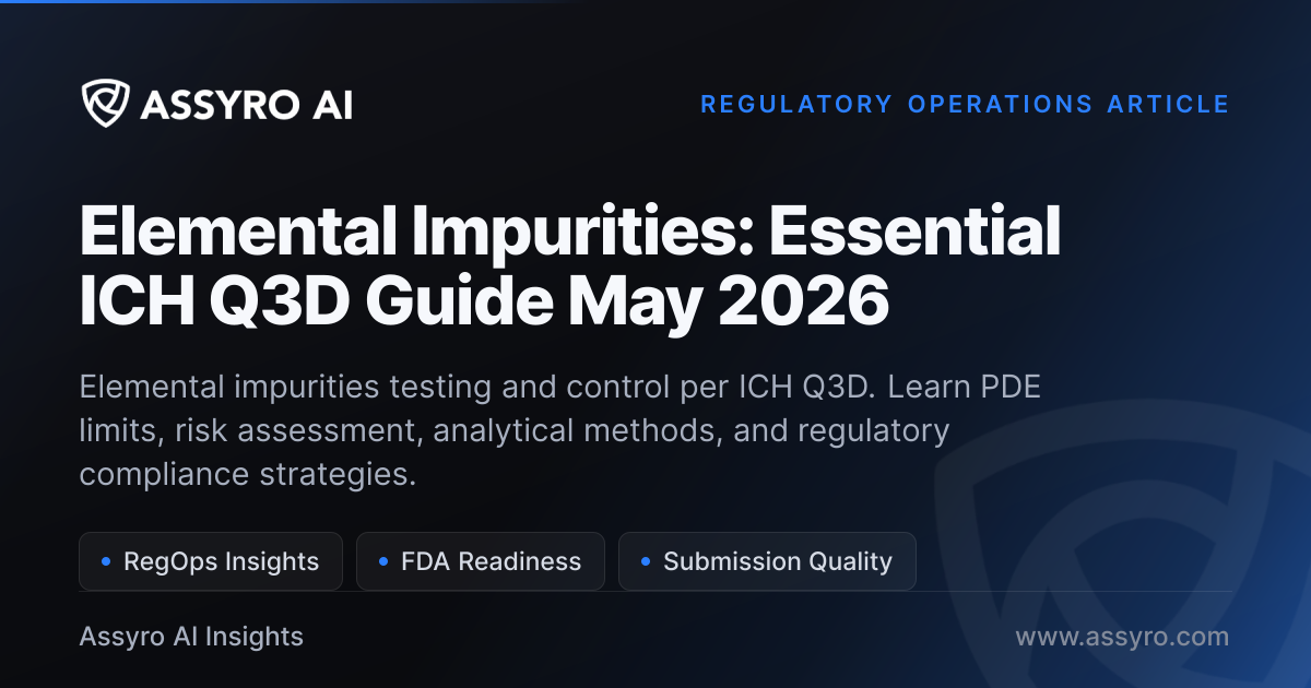 Elemental Impurities: Essential ICH Q3D Guide May 2026 | Assyro AI