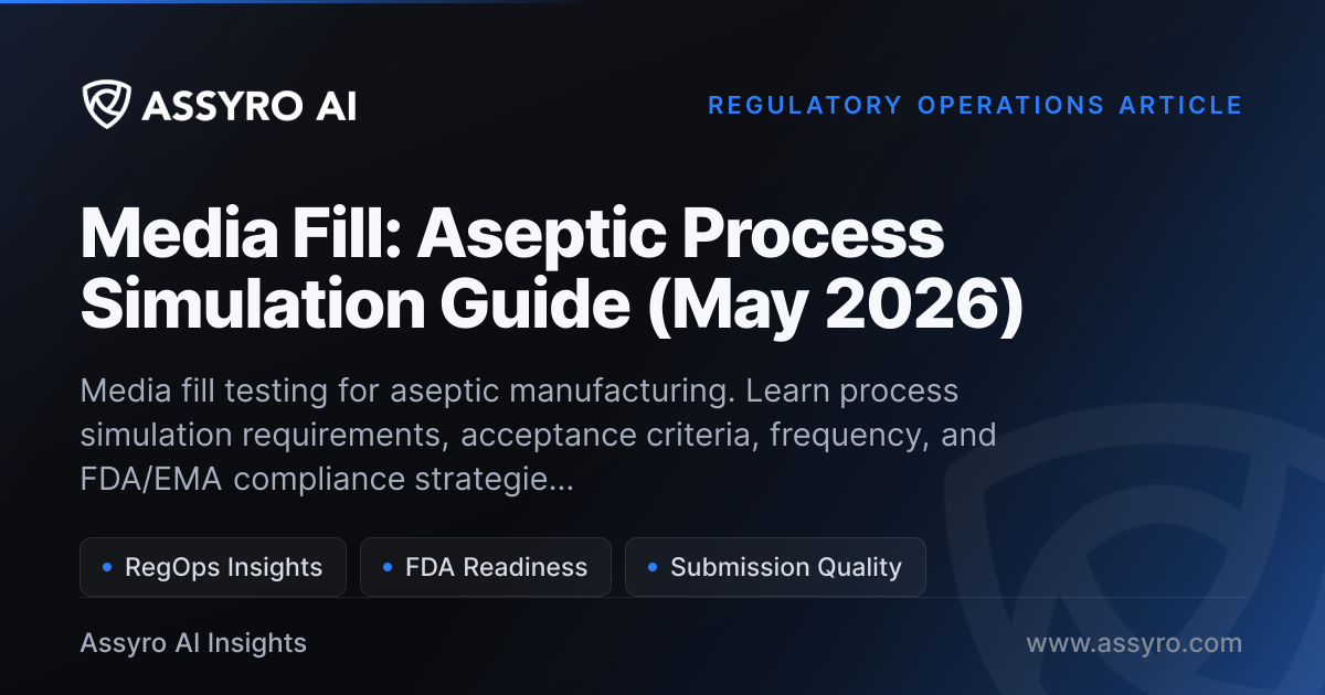Media Fill: Aseptic Process Simulation Guide (May 2026) | Assyro AI