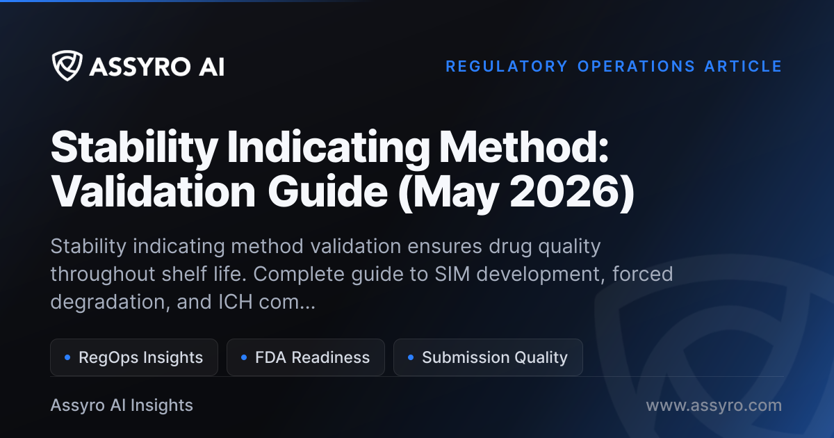 Stability Indicating Method: Validation Guide (May 2026) | Assyro AI